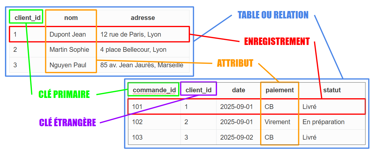 Concepts clés - EC3 / Bases de données - SQL (2025)